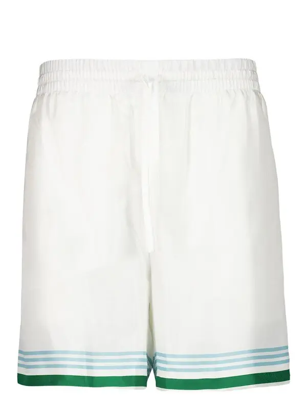 Casablanca Metaphysical Tennis Icon Shorts - White