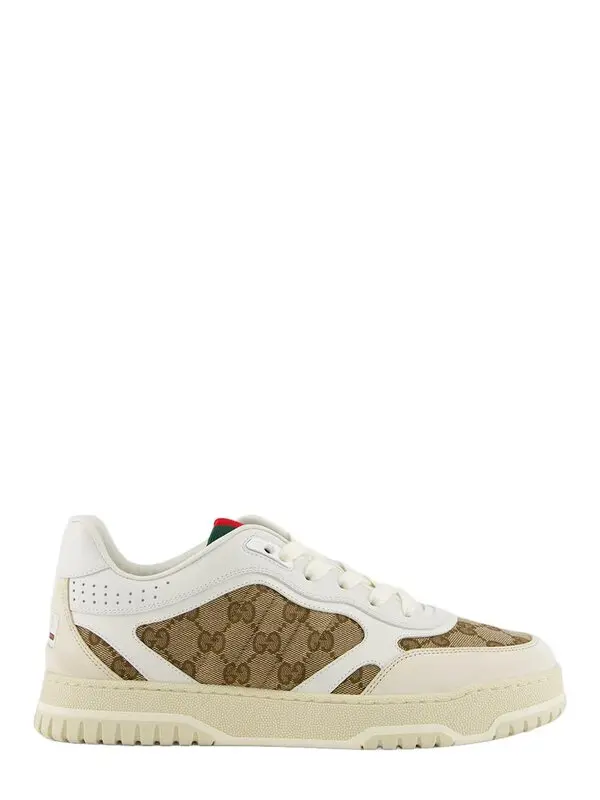 Gucci Gg Re-web Sneakers - Beige