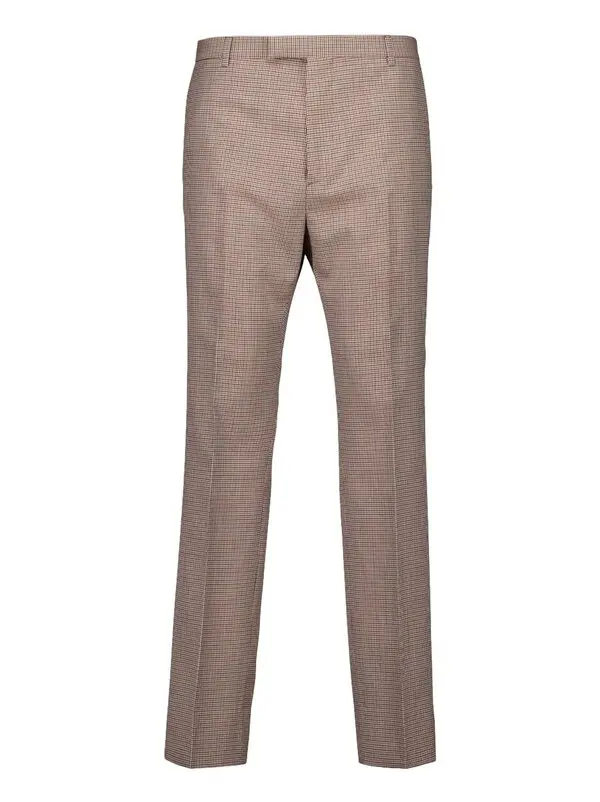 Gucci Gingham Wool Pants - Multicolour