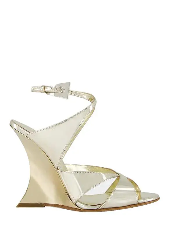 Paris Texas Laila Wedge Sandals - Gold