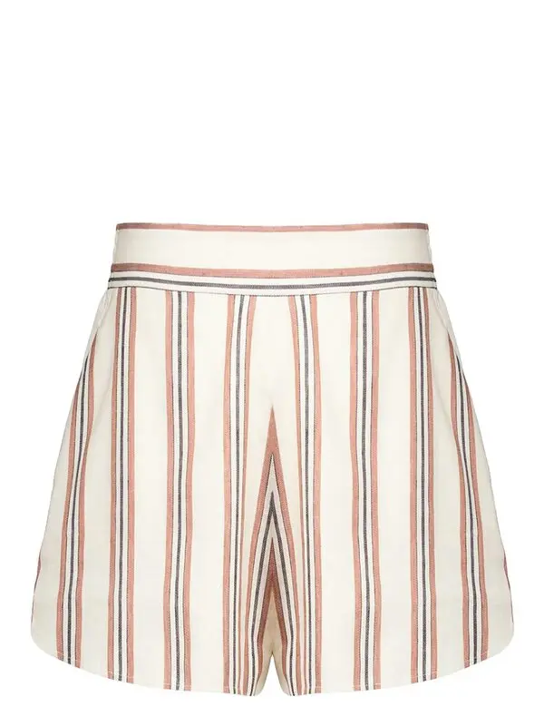 PAULA Calcita Striped Linen Shorts - Multicolour
