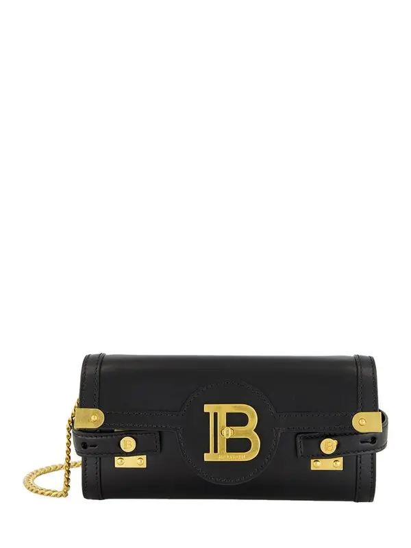 Balmain B-buzz 23 Calfskin Pouch - Black