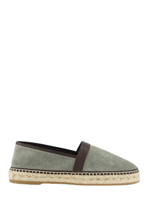 Manolo Blahnik Nerano Calf Suede Espadrilles - Green