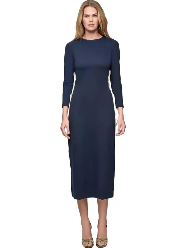 PAULA Eos Midi Dress With Cut-out Openings - Blue