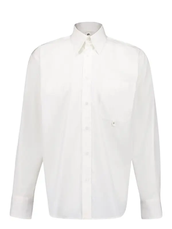 MAISON MARGIELA Detachable-collar Long Sleeve Shirt - White