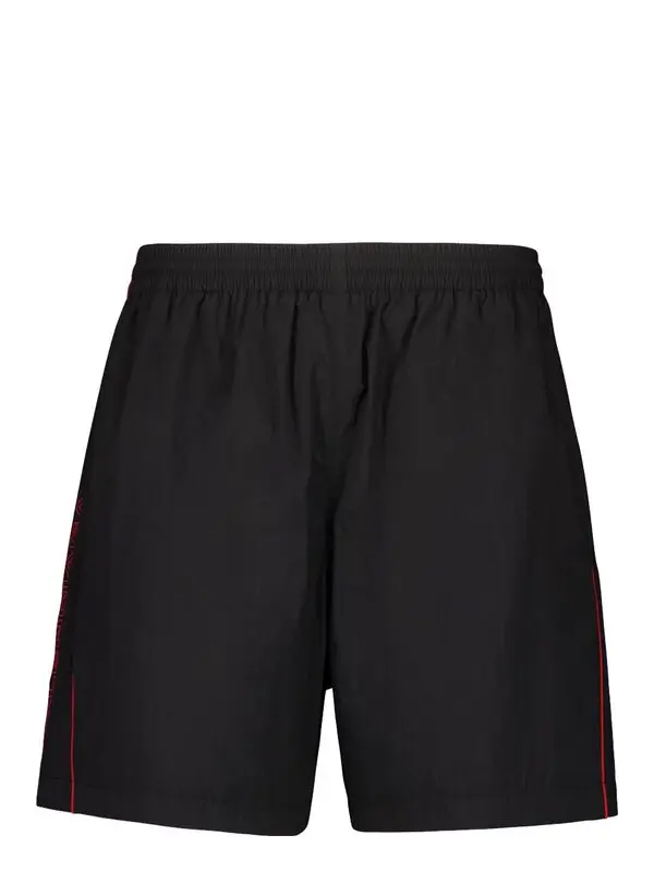 Balenciaga Washed Nylon Relaxed Fit Shorts - Black