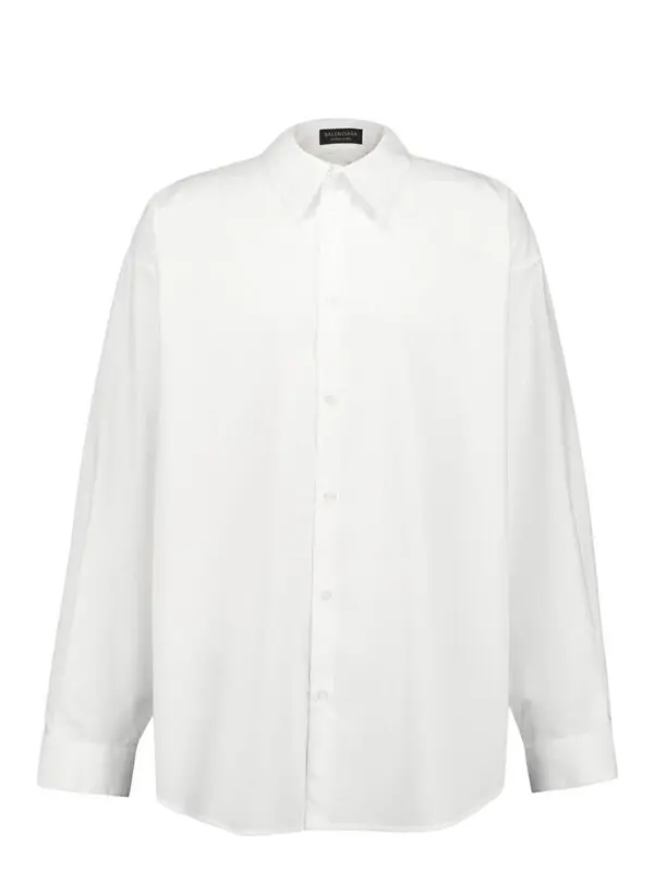 Balenciaga Minimal Poplin Shirt - White