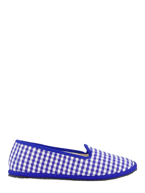 VIBI VENEZIA Checked Slip-on Loafers - Blue