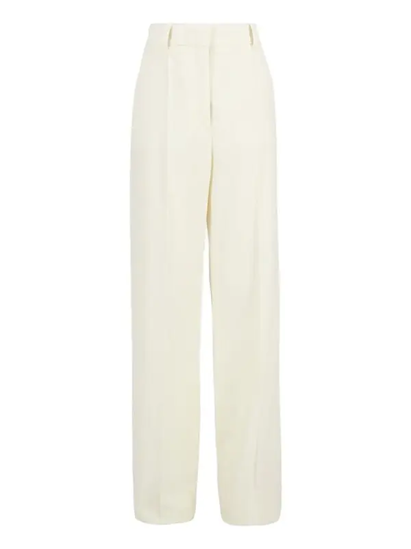 Stella McCartney Straight-leg Wool Trousers - Cream