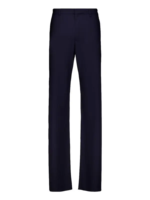 Givenchy Straight-leg Cotton Trousers - Blue
