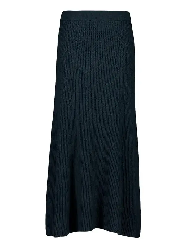 Zimmermann Forest Knit Midi Skirt - Green