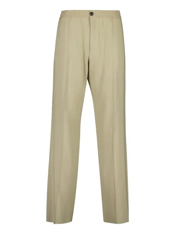 FERRAGAMO Casual Fit Trousers - Beige