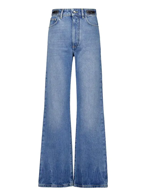 Rabanne High-waist Straight Jeans - Blue