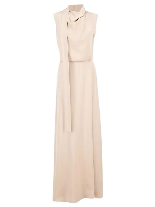 Fendi Silk Long Dress - Pink