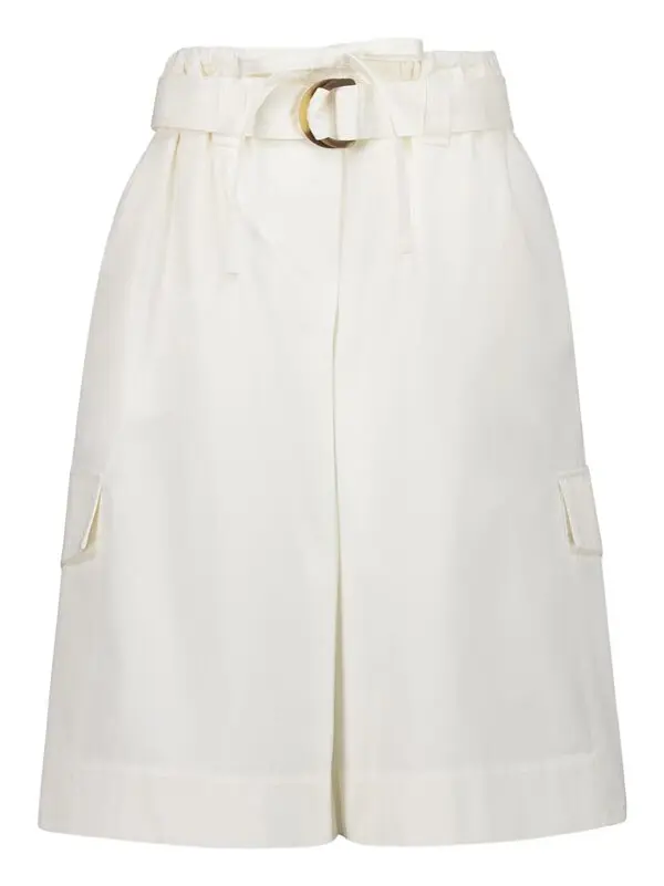 Zimmermann Cotton Bermuda Shorts - White