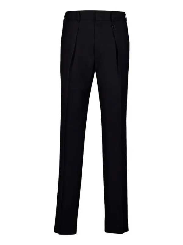 Fendi Wool Cigarette Trousers - Blue