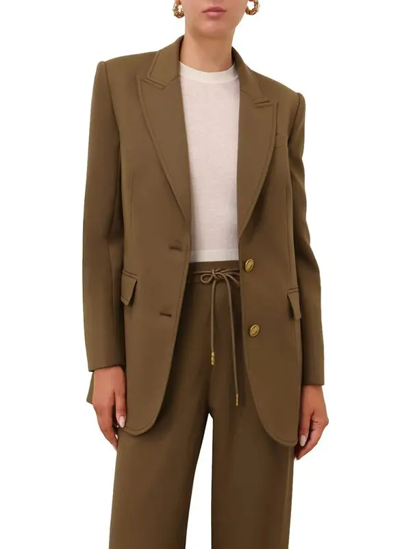 Zimmermann Single Breasted Jacket - Green