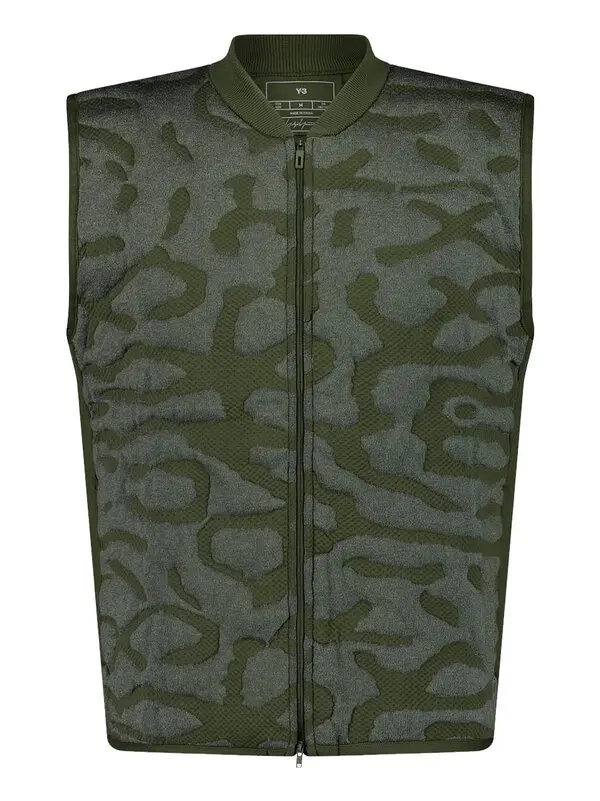 Y3 Zip-up Vest - Green