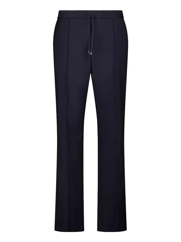 Valentino Garavani Wool Mohair Trousers - Black