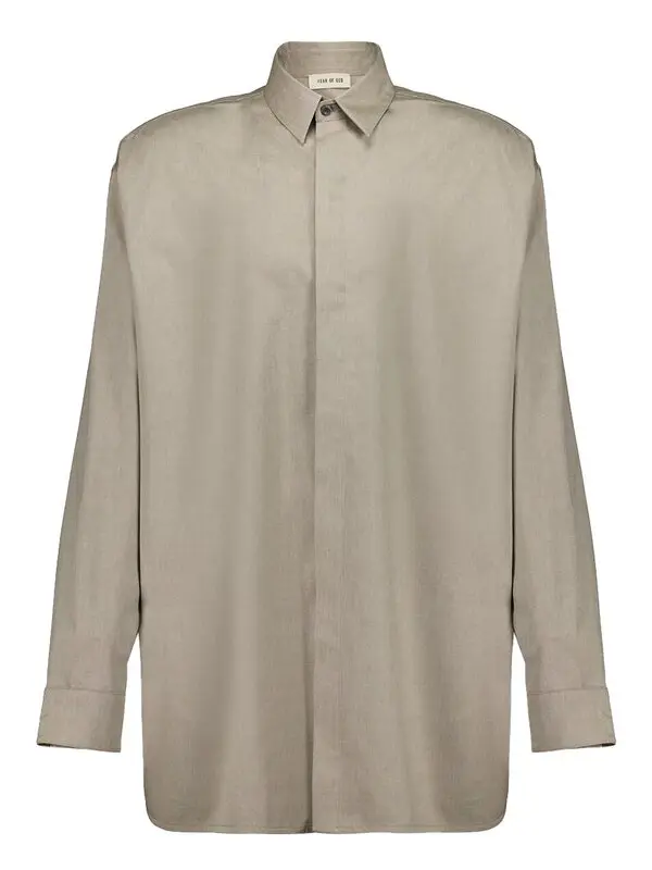 Fear Of God Khaki Oxford Vented Button-up Shirt - Green