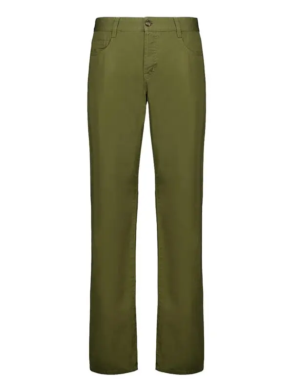 Saint Laurent Relaxed Slim Fit Pants - Green