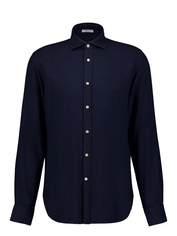 Boglioli Long-sleeve Buttoned Shirt - Blue