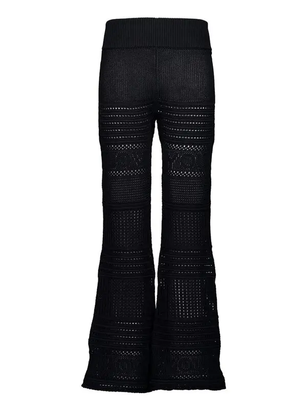Stella McCartney Knit Flared Trousers - Black