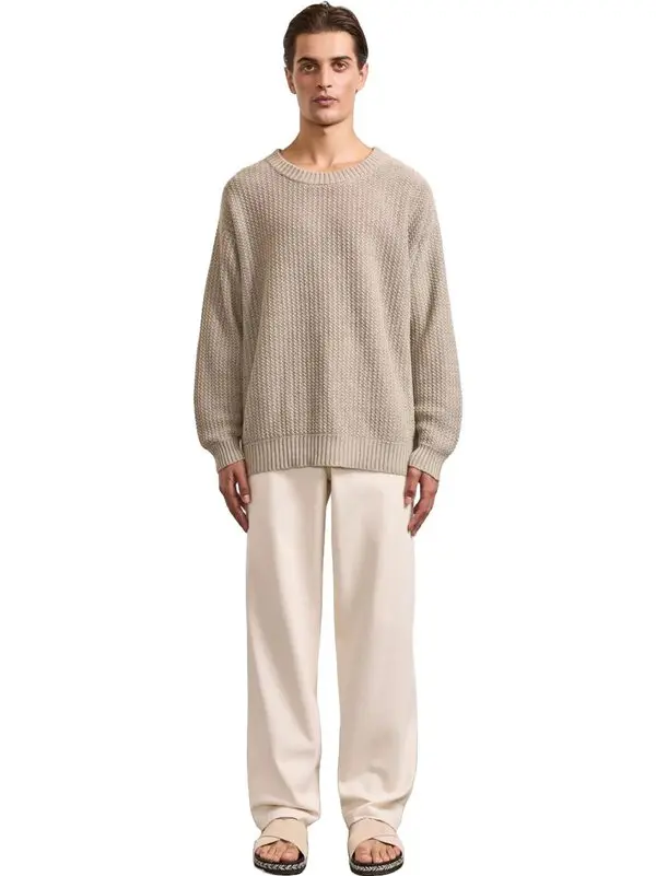 Frescobol Carioca Jardim Linen Sweater - Beige