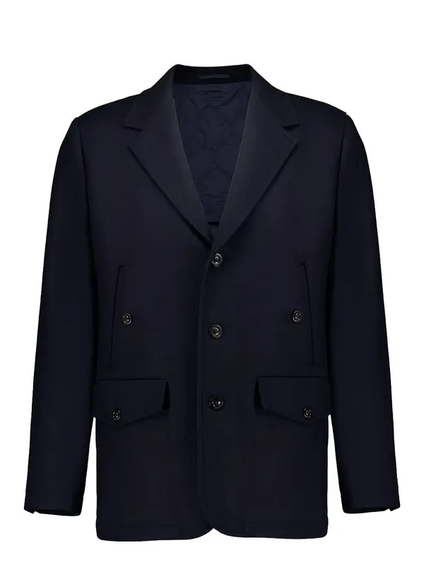 Boglioli Tailored Virgin Wool Jacket - Blue