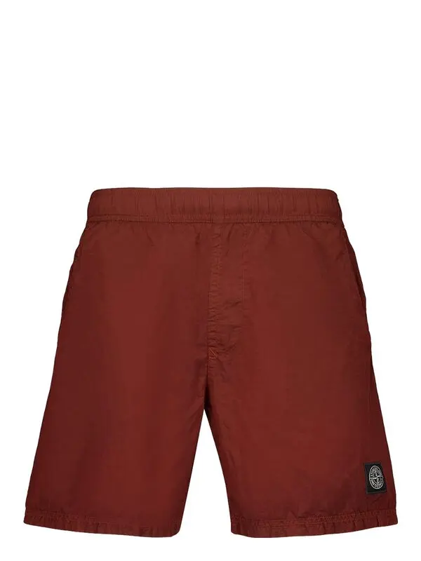 Stone Island Rame Nylon Metal Econyl® Swim Trunks - Red