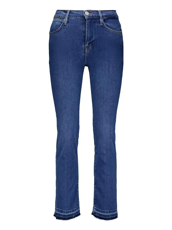 FRAME Denim Cotton Trousers - Blue