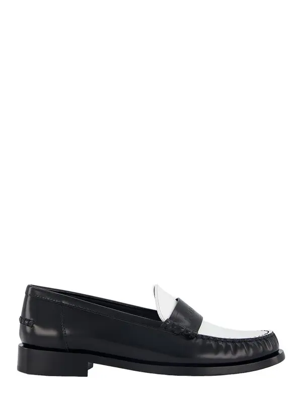 FERRAGAMO Moccasin With Logo - White