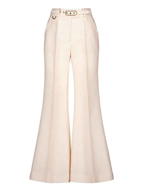 Zimmermann Macadamia Eden Wide-leg Pants - Pink