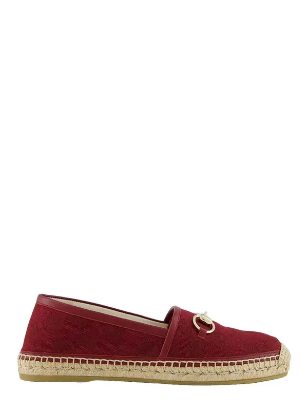 Gucci Horsebit Espadrilles - Red
