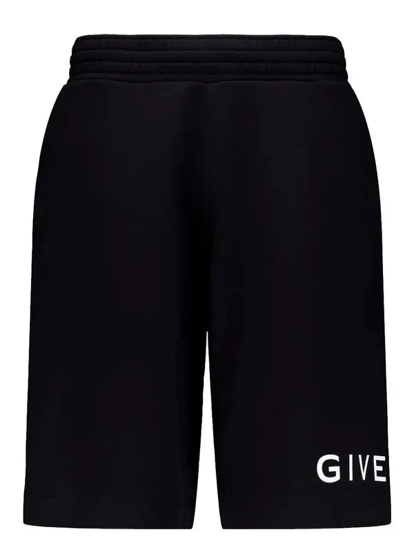 Givenchy Boxy Fit Cotton Shorts - Black