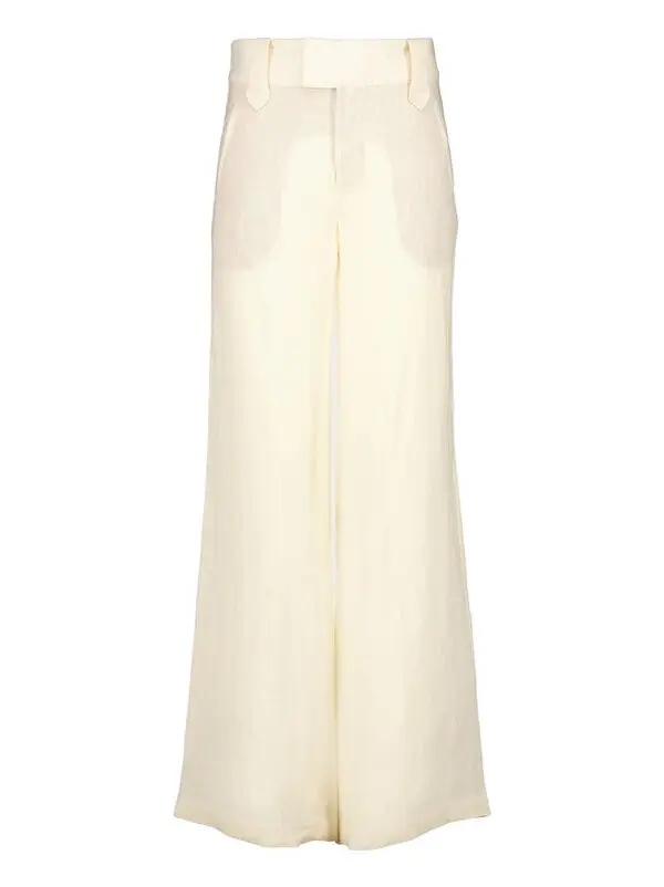 Johanna Ortiz Passage Poise Wide-leg Linen Trousers - Beige