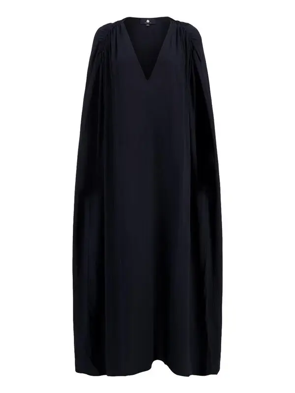 Su Paris Chala Oversize Cape Dress - Black