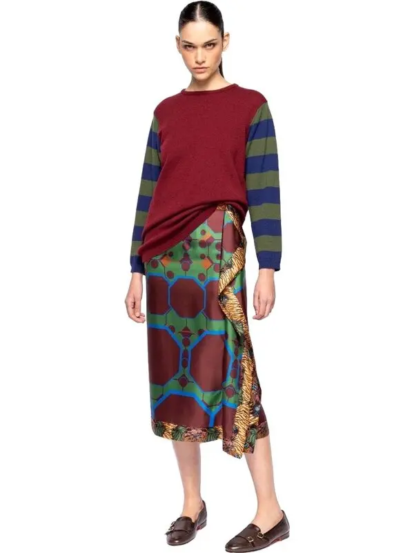 PAULA Matilda Cabernet Knitted Long-sleeved Top - Red