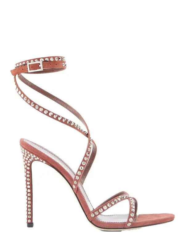 Paris Texas Holly Zoe 105mm Leather Sandals - Brown