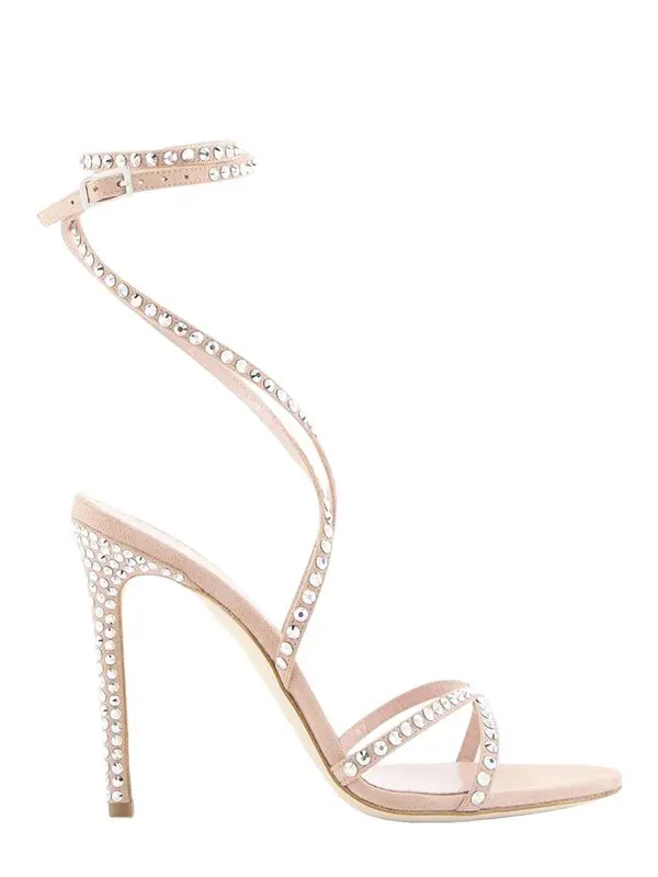 Paris Texas Holly Zoe 105mm Leather Sandals - Pink