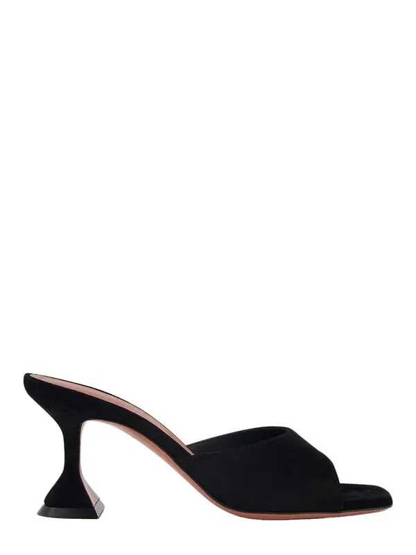 Amina Muaddi Lupita 70mm Leather Mules - Black