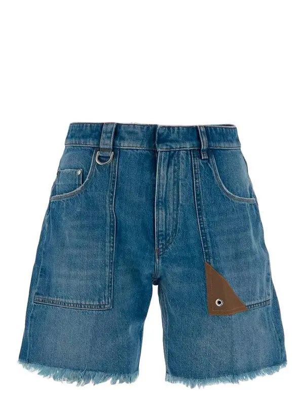 Fendi Denim Bermudas - Blue