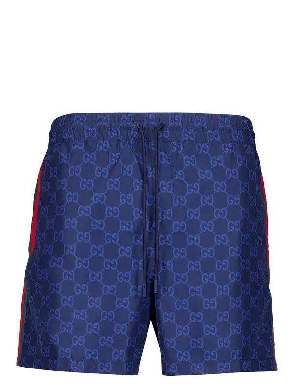 Gucci Gg Swim Shorts - Blue