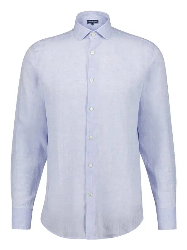 Frescobol Carioca Antonio Linen Shirt - Blue