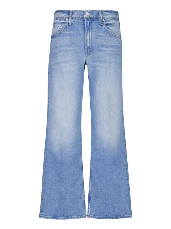 MOTHER The Bookie Flood High-rise Bootcut Jeans - Blue