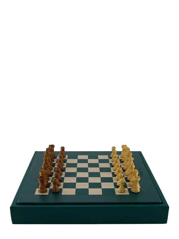 HECTOR SAXE PARIS Avocado Buffalo Chess Box - Green