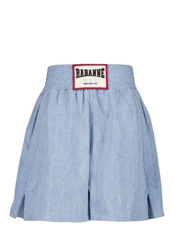Rabanne Light Denim Bermuda Shorts - Blue