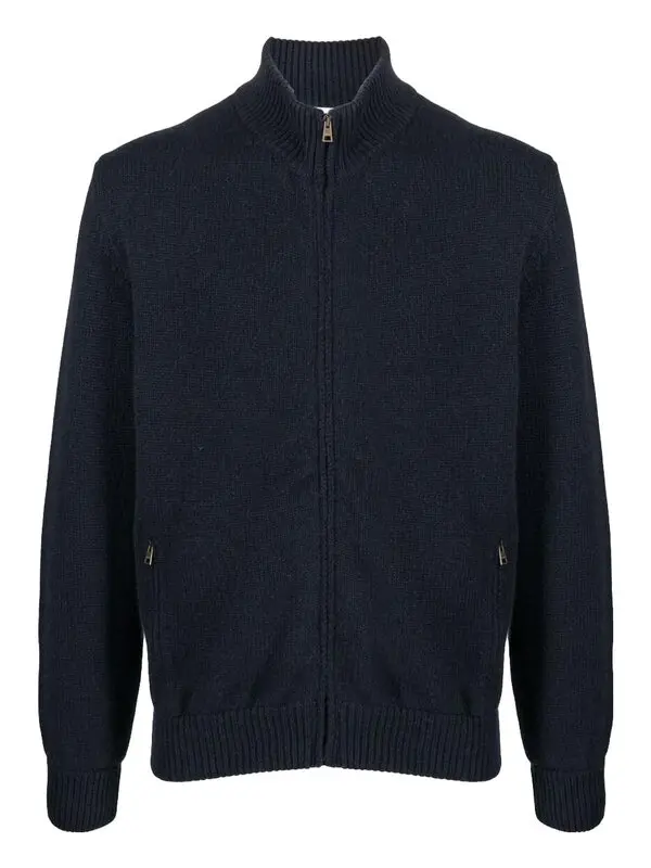 Boglioli Cashmere Zip-up Jumper - Blue