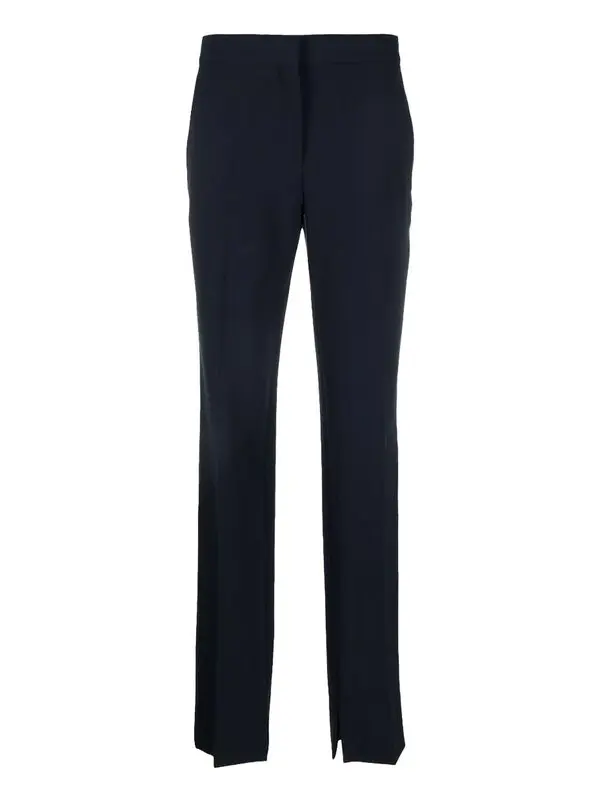Stella McCartney Straight Leg Split Cuff Trousers - Black