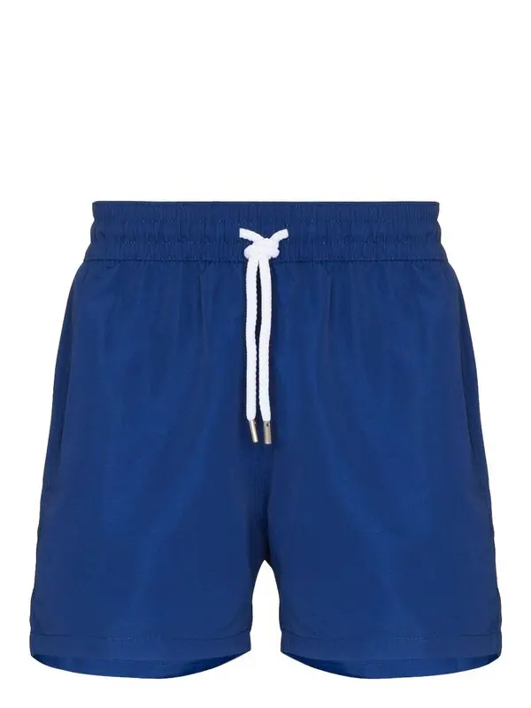 Frescobol Carioca Cotton-blend Sport Cut Swim Shorts - Blue